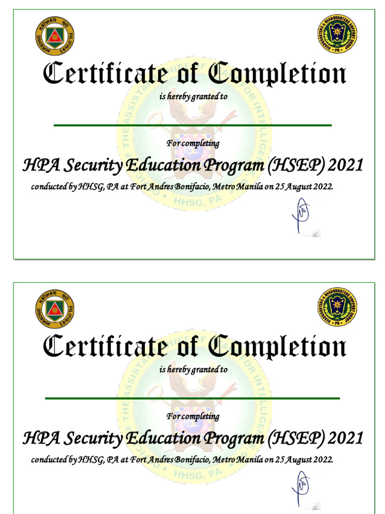 batch 69 certificate | PDF