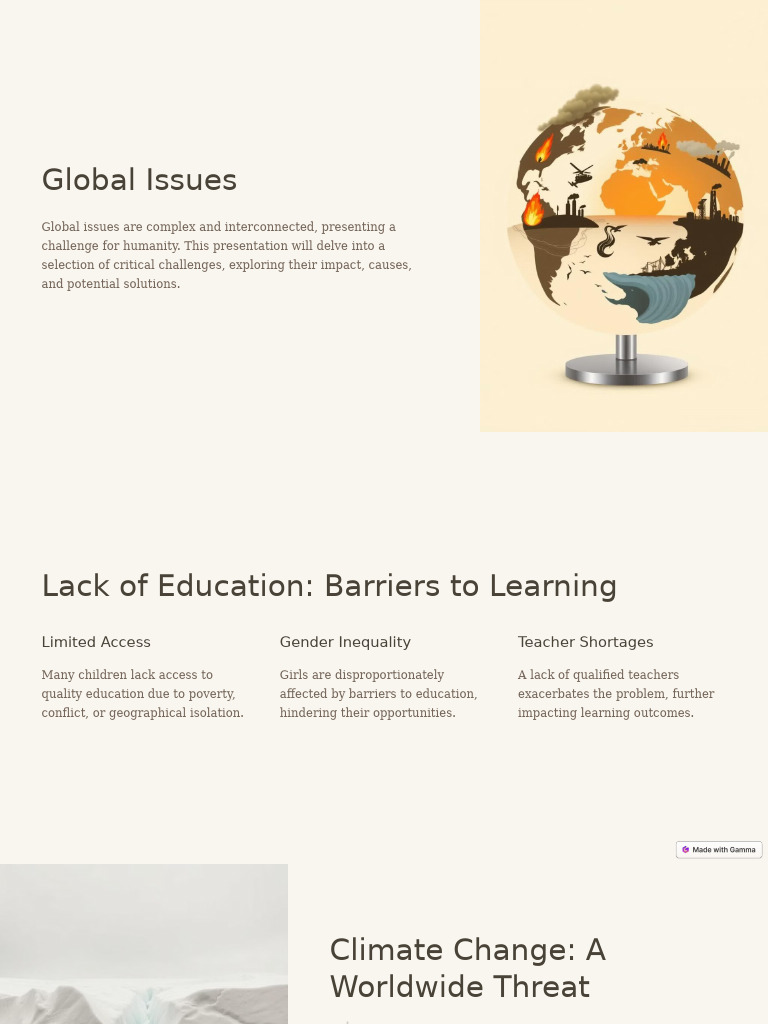 Global-Issues | PDF | Climate Change | Pollution