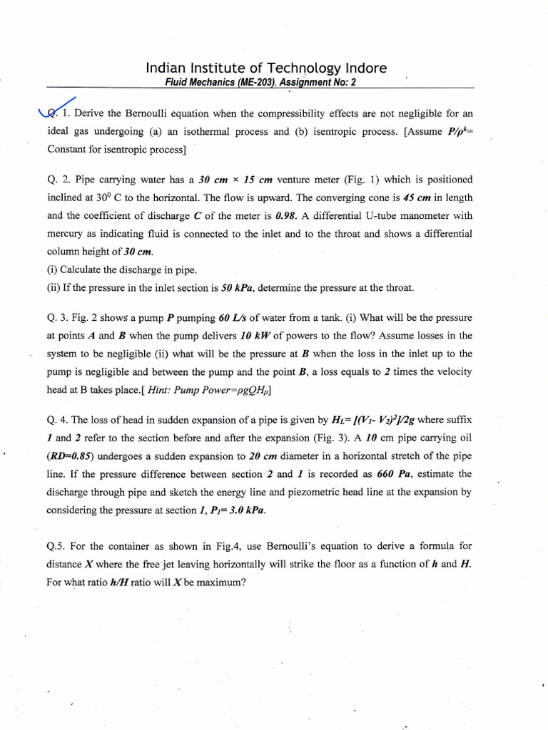 fluids assignment 2 | PDF