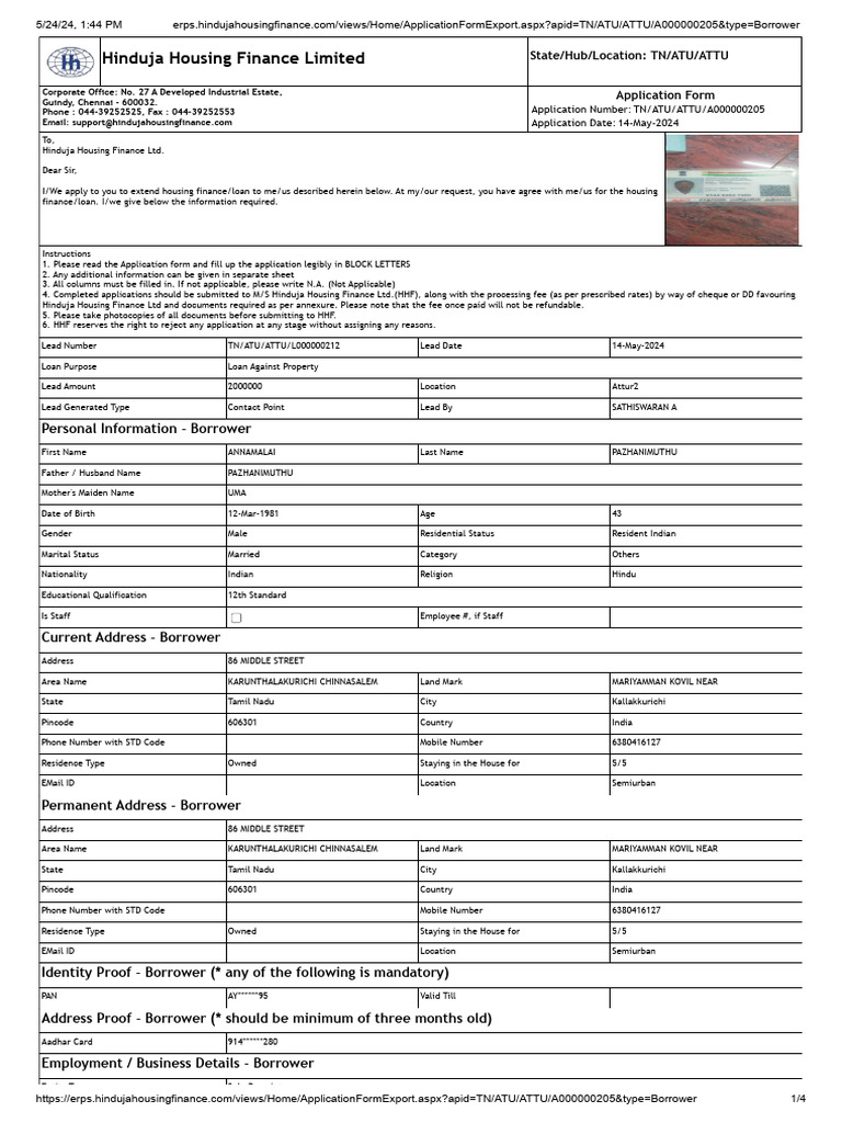 App1 Annamalai | PDF | Credit | Finance & Money Management