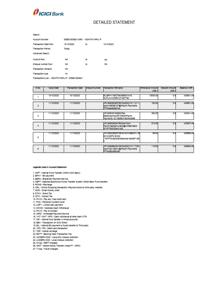 Op Transaction History 12!10!2023 | PDF | Payments | Banks