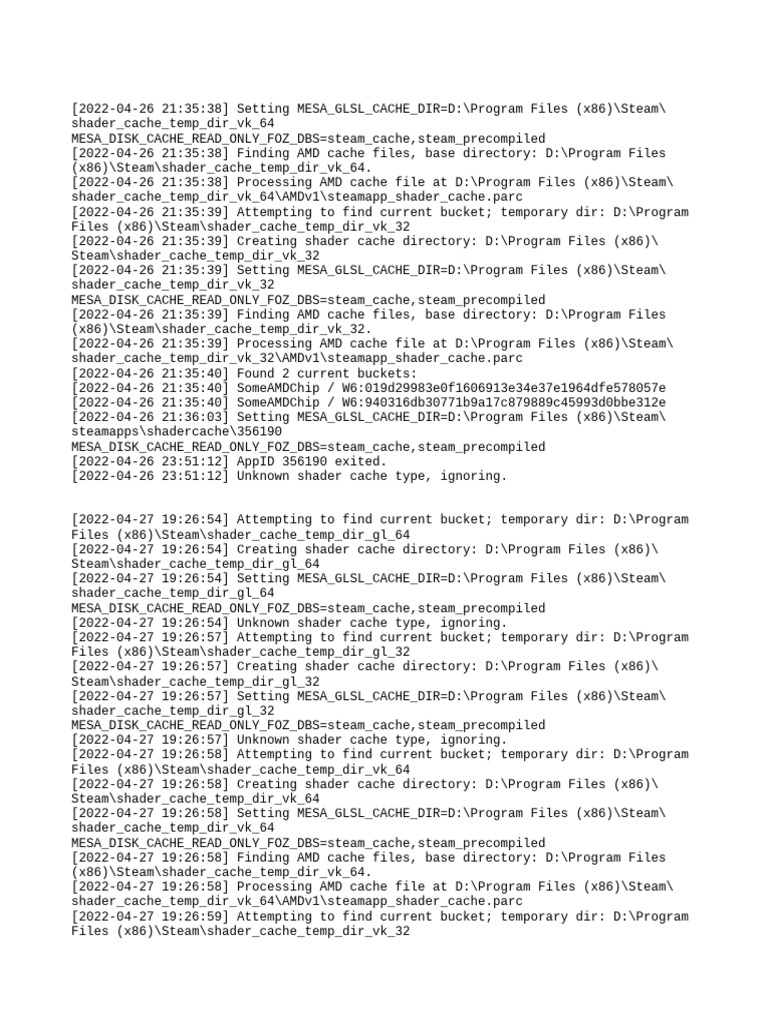 shader_log.previous | PDF | Directory (Computing) | Intel