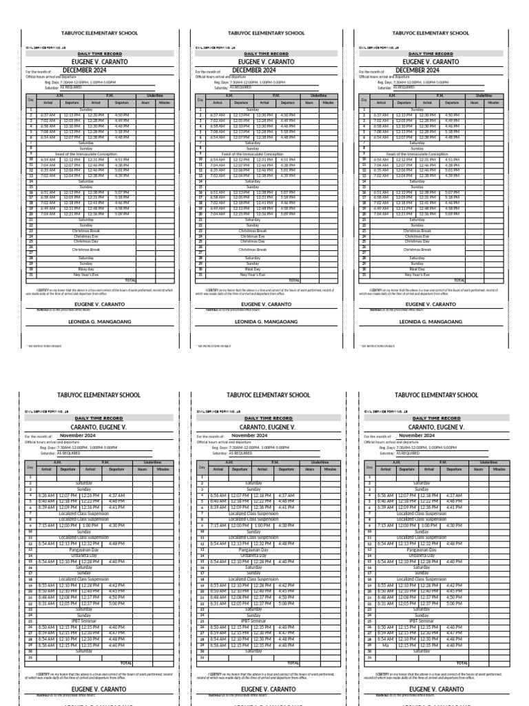 Tabuyoc ES (DTR 2024-2025) | PDF | Christian Saints | Catholic Liturgy