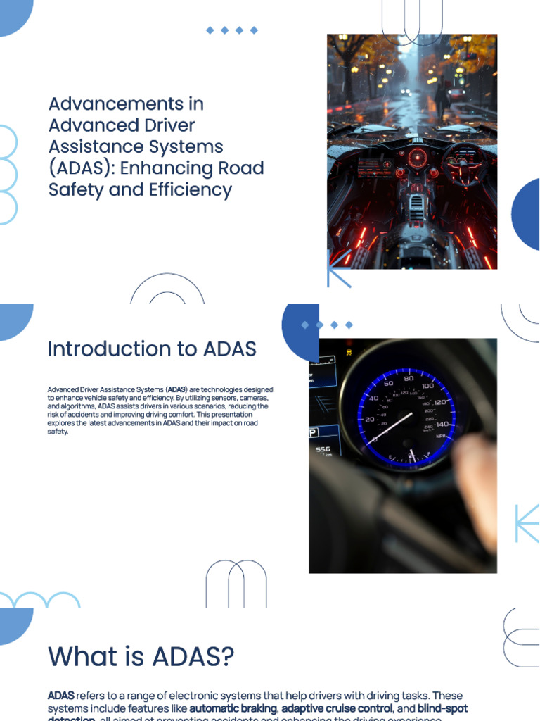 Slidesgo Advancements in Advanced Driver Assistance Systems Adas ...