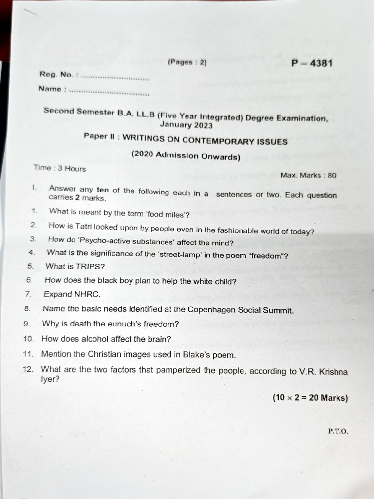 Contemporary Issues | PDF