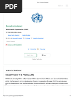 Guide to Applying for WHO Jobs | PDF | Websites | Login