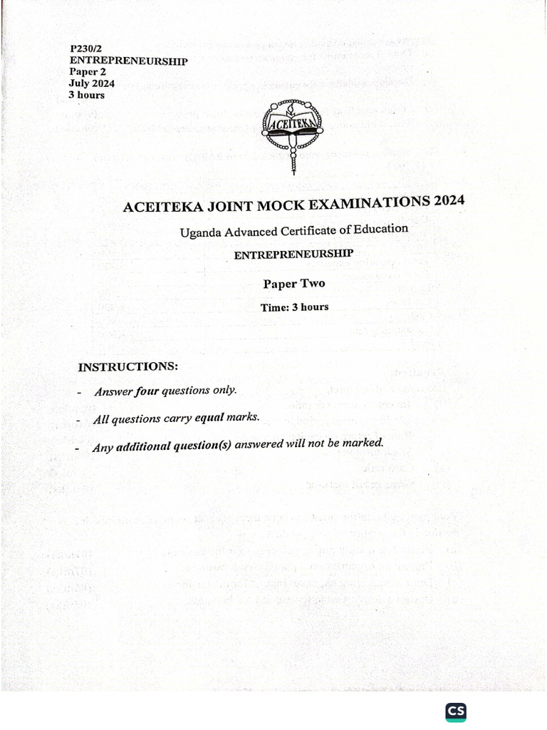 Aceiteka Paper2 2024 | PDF