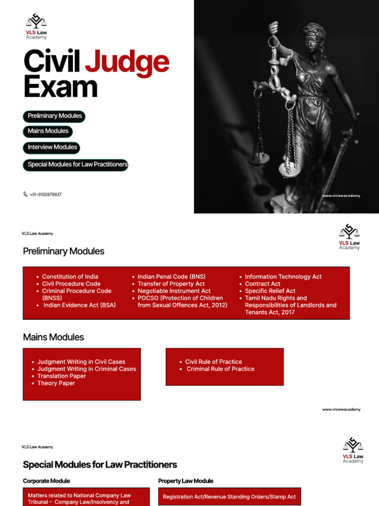 Civil Judge Exam Modules | PDF | Taxes | Appeal