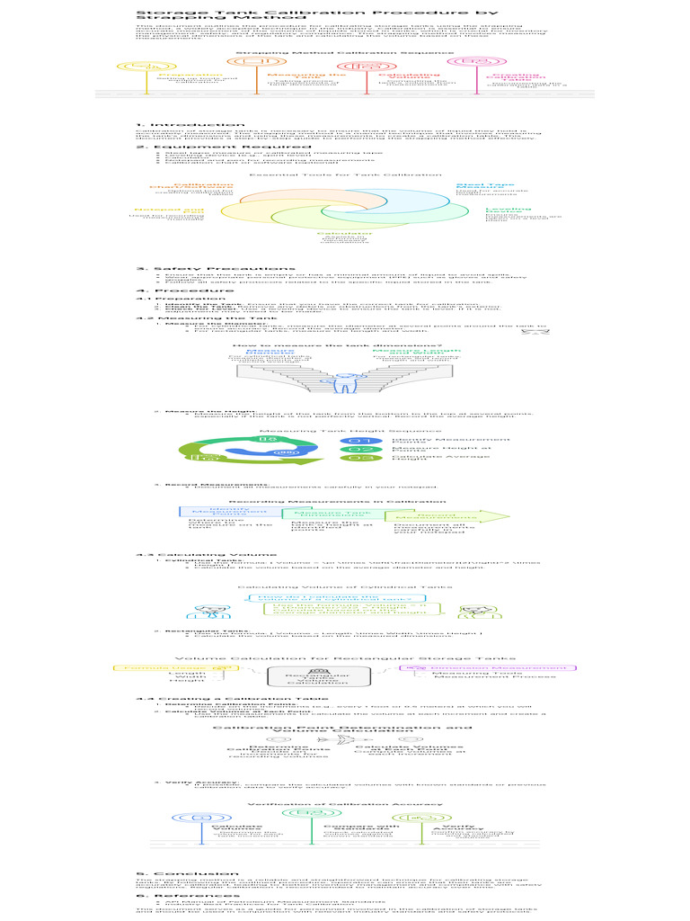 Storage Tank Calibration Procedure by Strapping Method | PDF | Volume ...