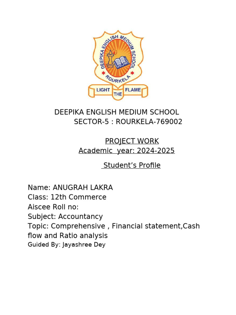 12th Commerce Accountancy Project | PDF