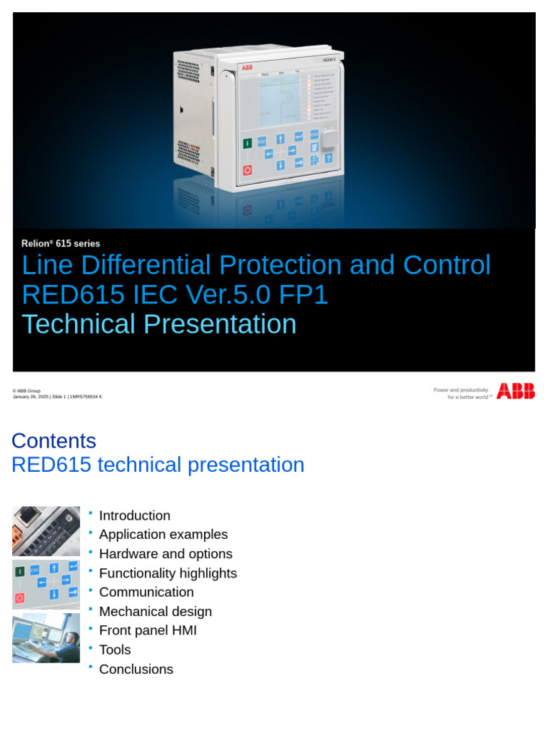 RED615_tech_pres_756504_ENk | PDF | Transformer | Power Supply