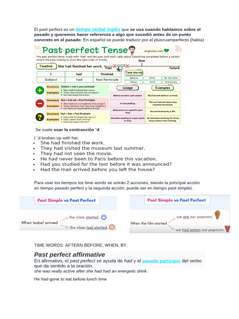 El Past Perfect | PDF