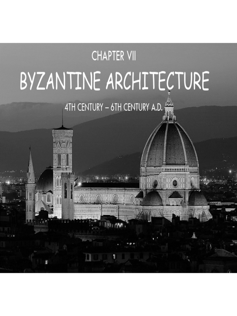 Byzantine Architecture (1) | PDF | Byzantine Empire | Dome
