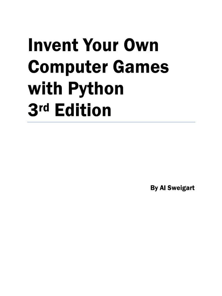 Invent Your Own Games With Pyth | PDF