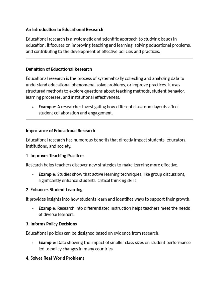 Understanding Educational Research Basics | PDF | Methodology ...