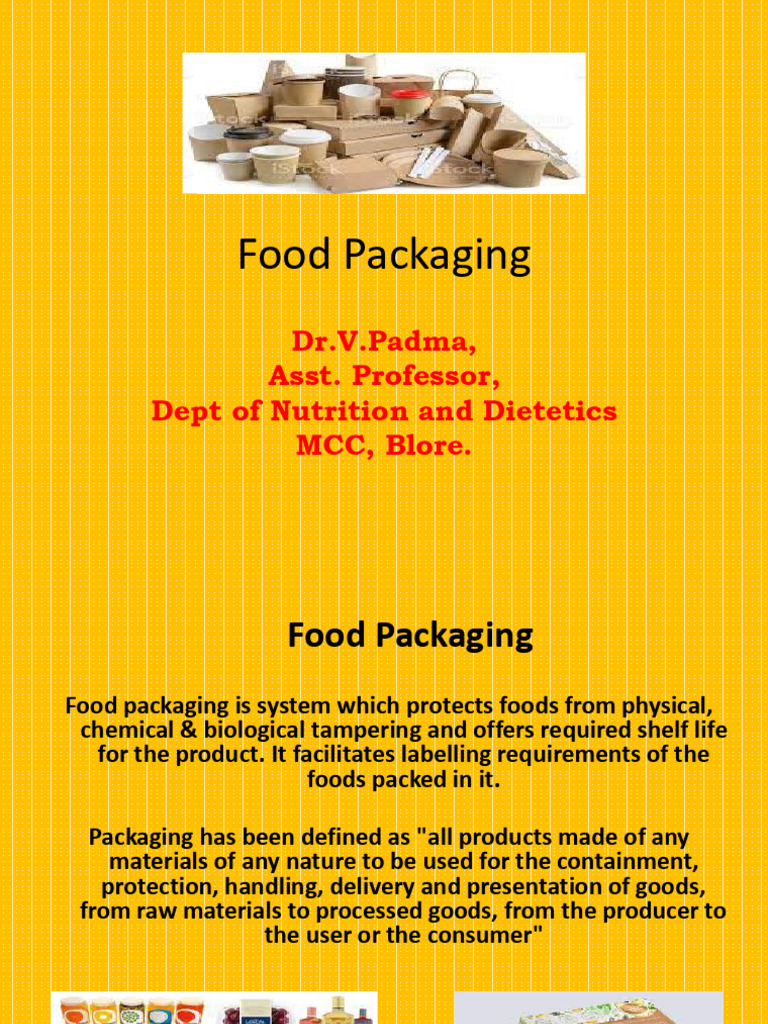 Food Packaging - Types & Functions | PDF | Packaging And Labeling | Brand
