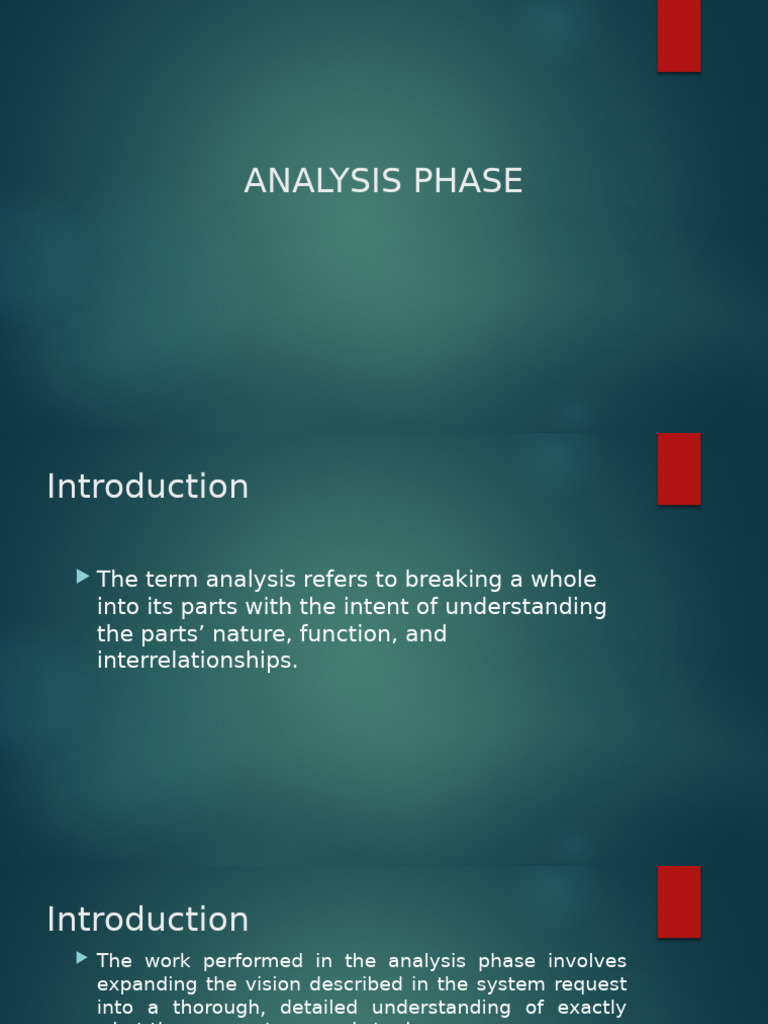 Lecture 4 Analysis phase | PDF | Software Prototyping | System