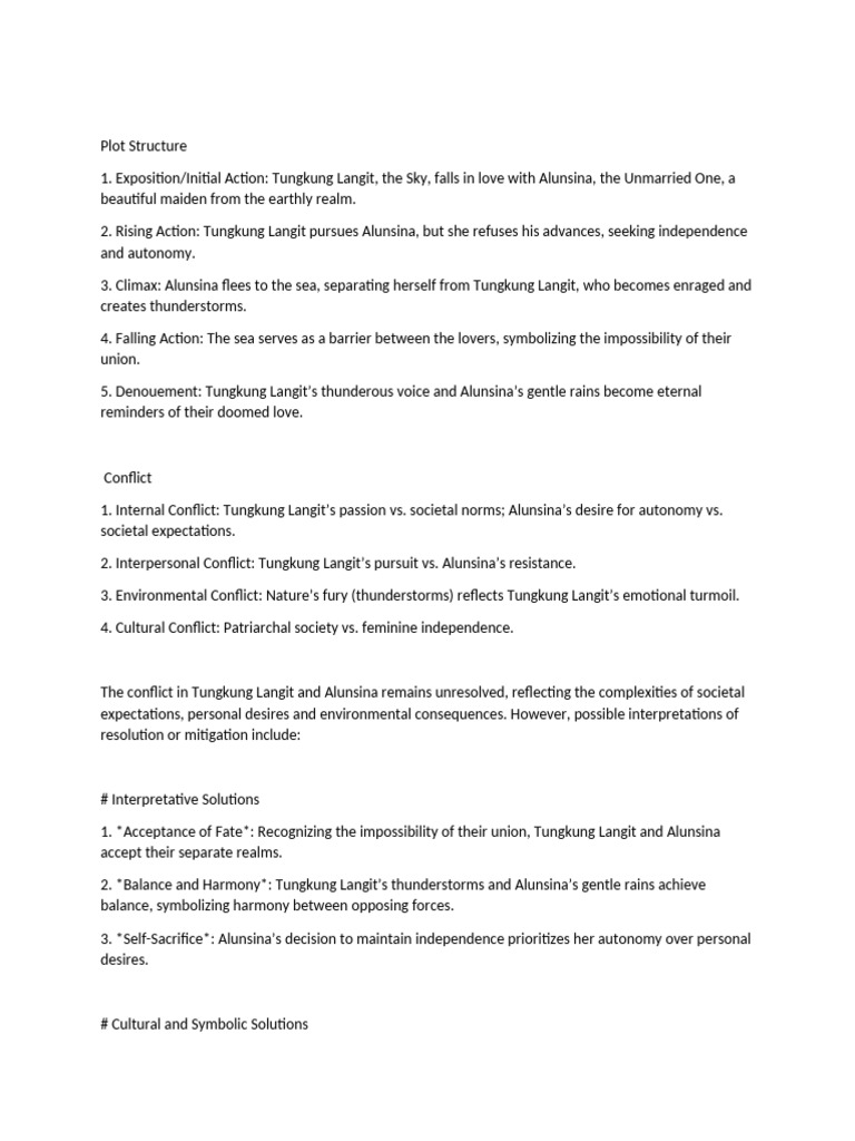 Tungkung Langit and Alunsina Analysis | PDF | Id | Psychoanalysis