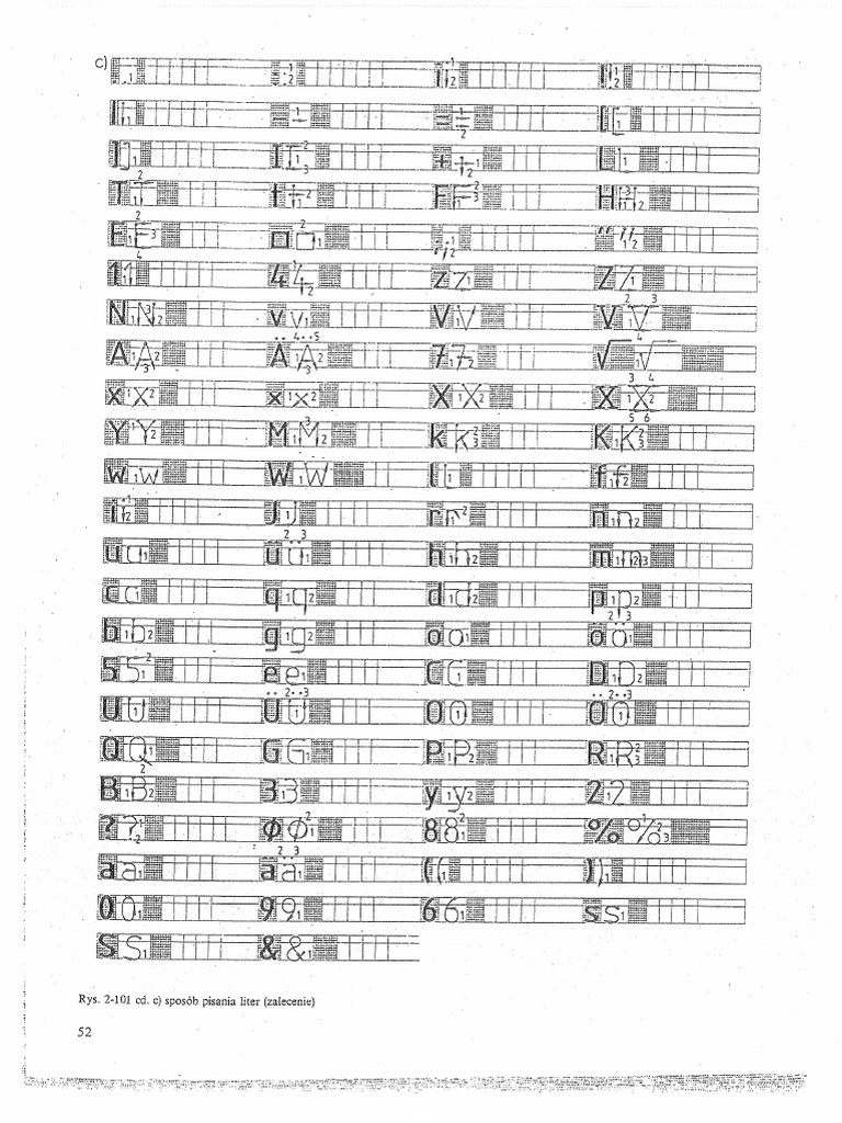 3. Pismo techniczne - technika pisania | PDF