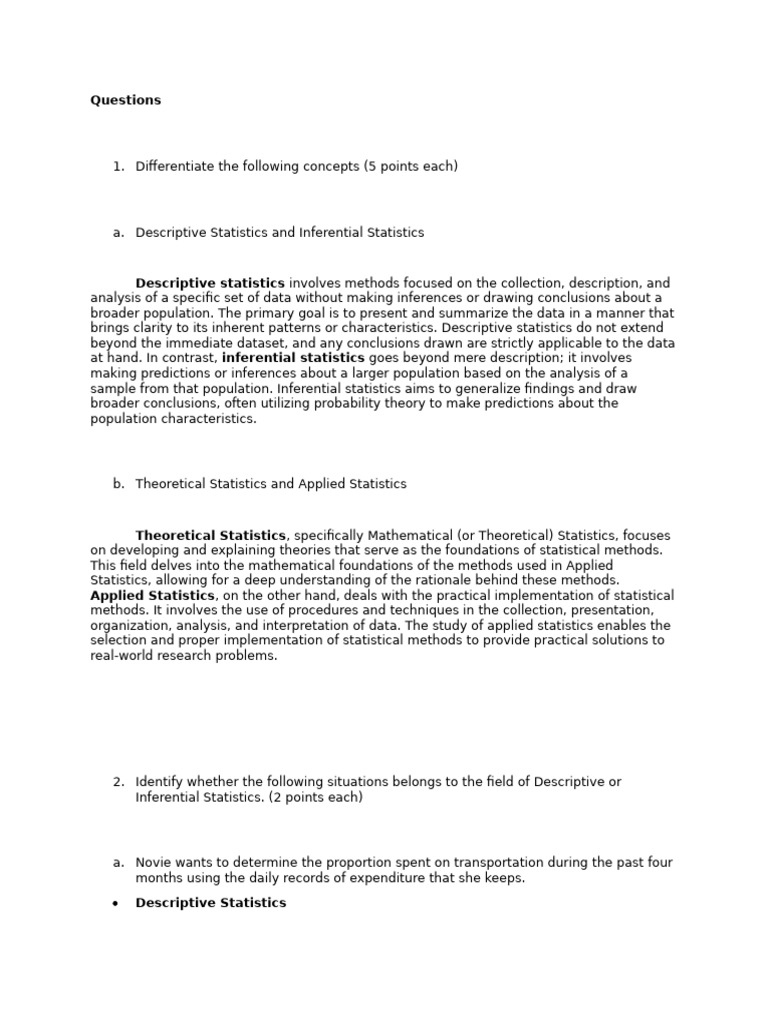 stat 101 assignment 1 | PDF | Statistics | Statistical Inference stat 101 assignment 1 | PDF | Statistics | Statistical Inference