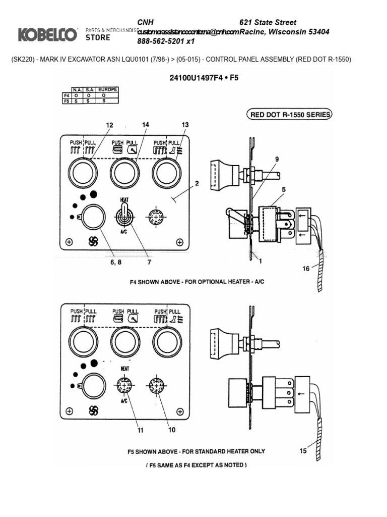 Control Panel Assembly (Red Dot R-1550) | PDF | Manufactured Goods ...