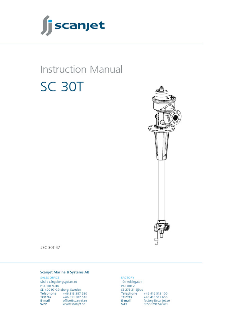 SC 30T Tank Cleaning Machine Manual | PDF | Machines | Crane (Machine)