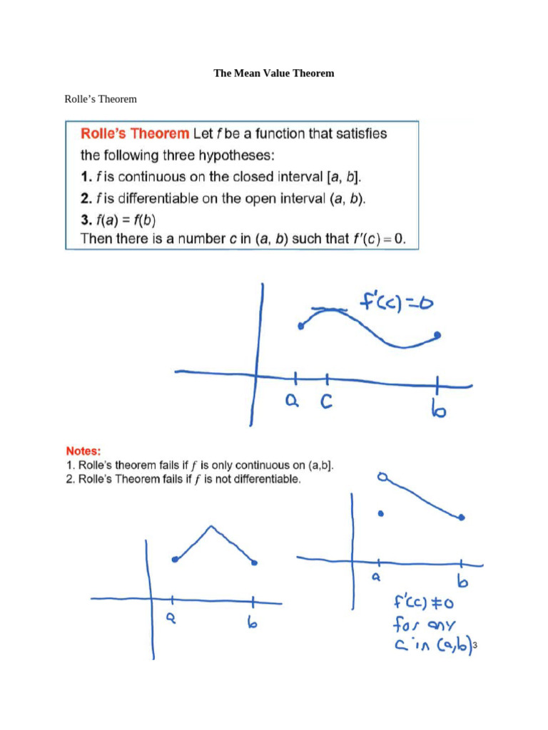015 (The Mean Value Theorem) | PDF