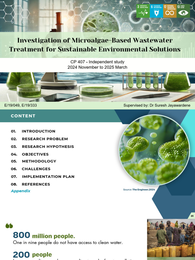 Microalgae Wastewater Treatment Study | PDF | Sewage Treatment