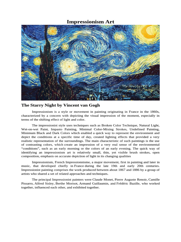 Impressionism Art | PDF