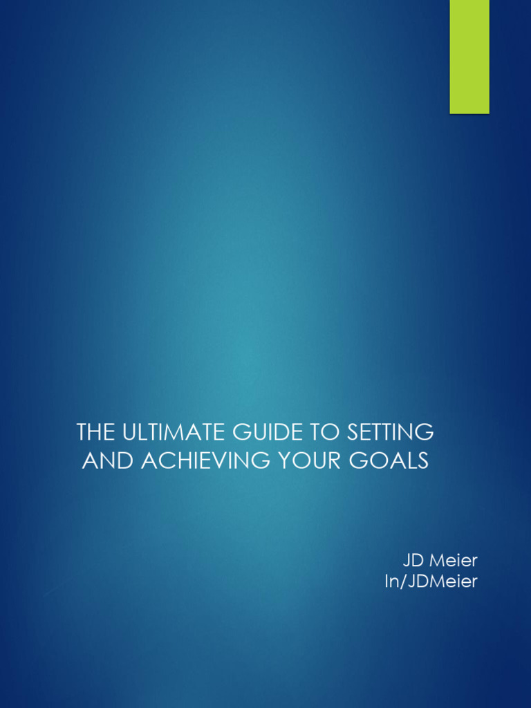 Master Your Goals | PDF | Goal | Goal Setting