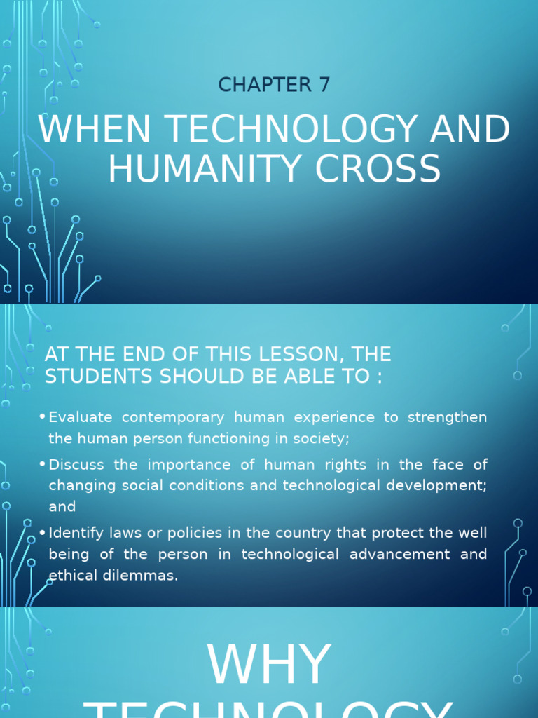 Chapter 7 When Technology and Humanity Cross | PDF | Human Rights | Dignity