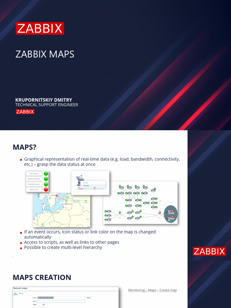 Zabbix Maps Dmitry Kruponotsky | PDF | Icon (Computing) | Software Engineering