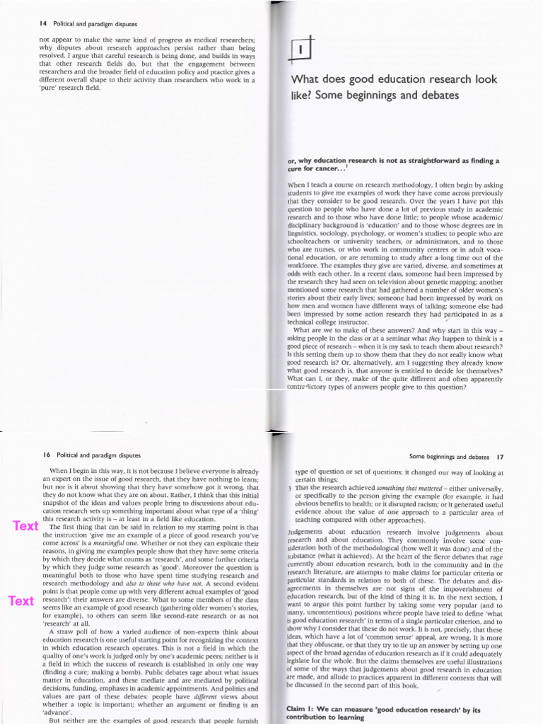 What Does Good Research Look Like? | PDF