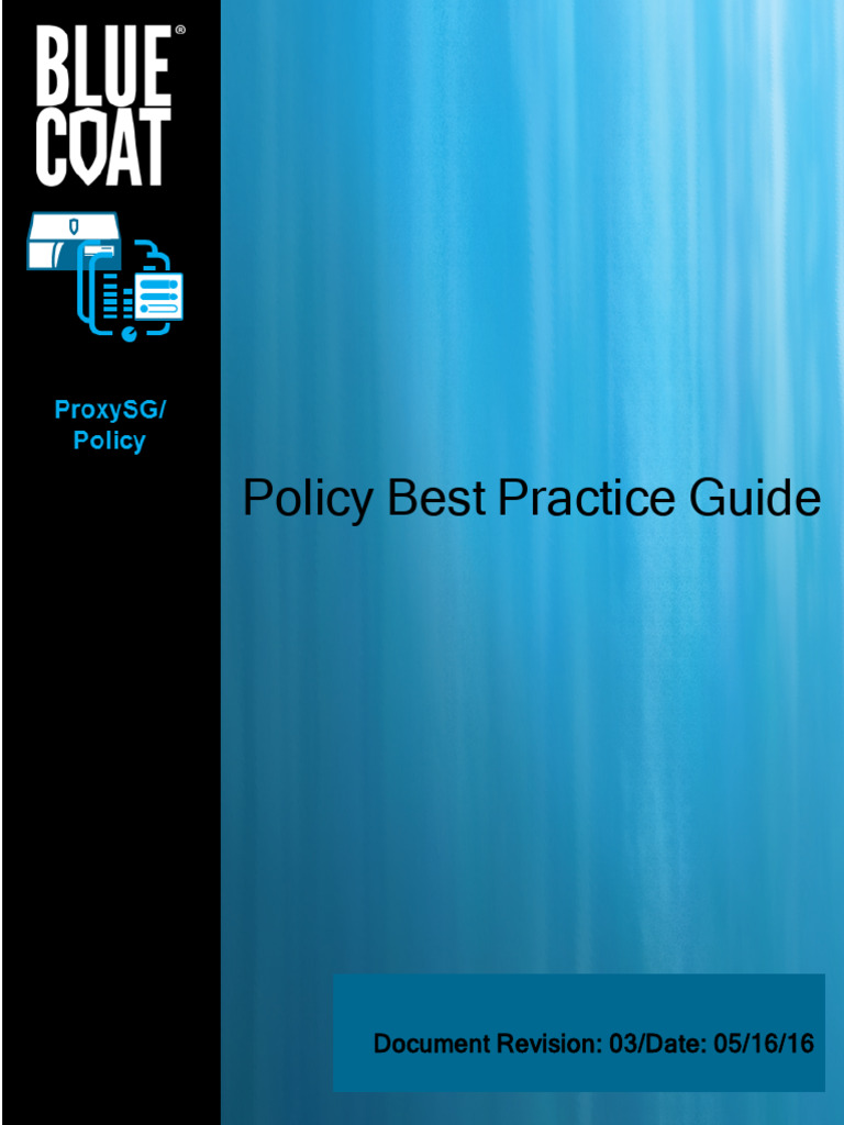 Bluecoat Policy Best Practise Guide | PDF | Proxy Server | Transport ...