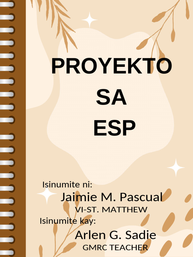Brown Aesthetic Notebook Cover 2 | PDF