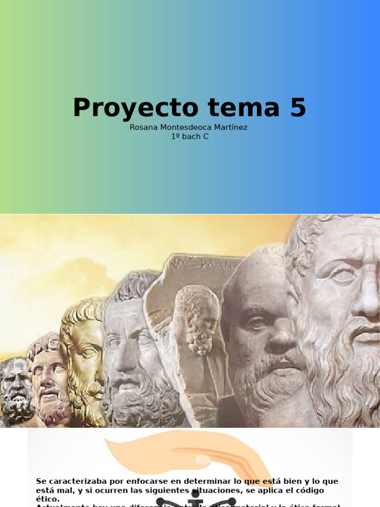 Proyecto tema 5 Rosana | PDF | Moralidad | Aristóteles