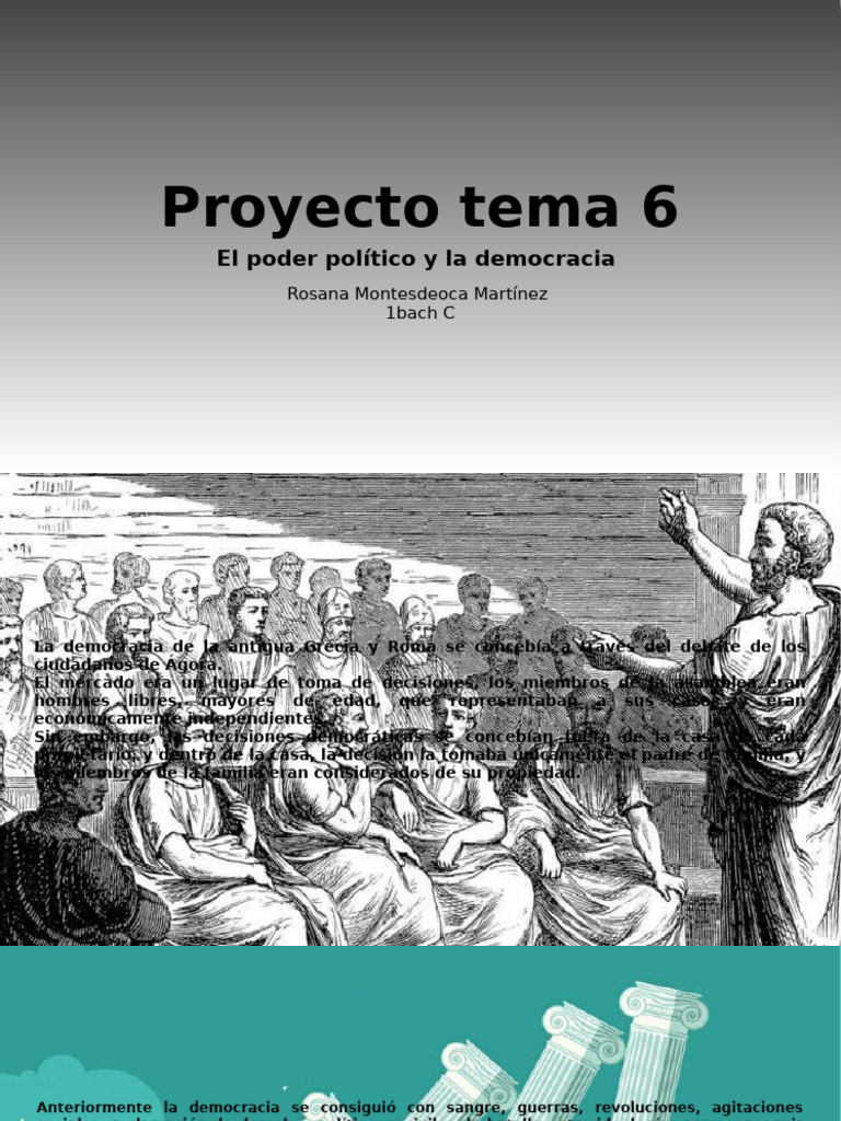 Proyecto Tema 6 | PDF | Democracia | Ideologías políticas