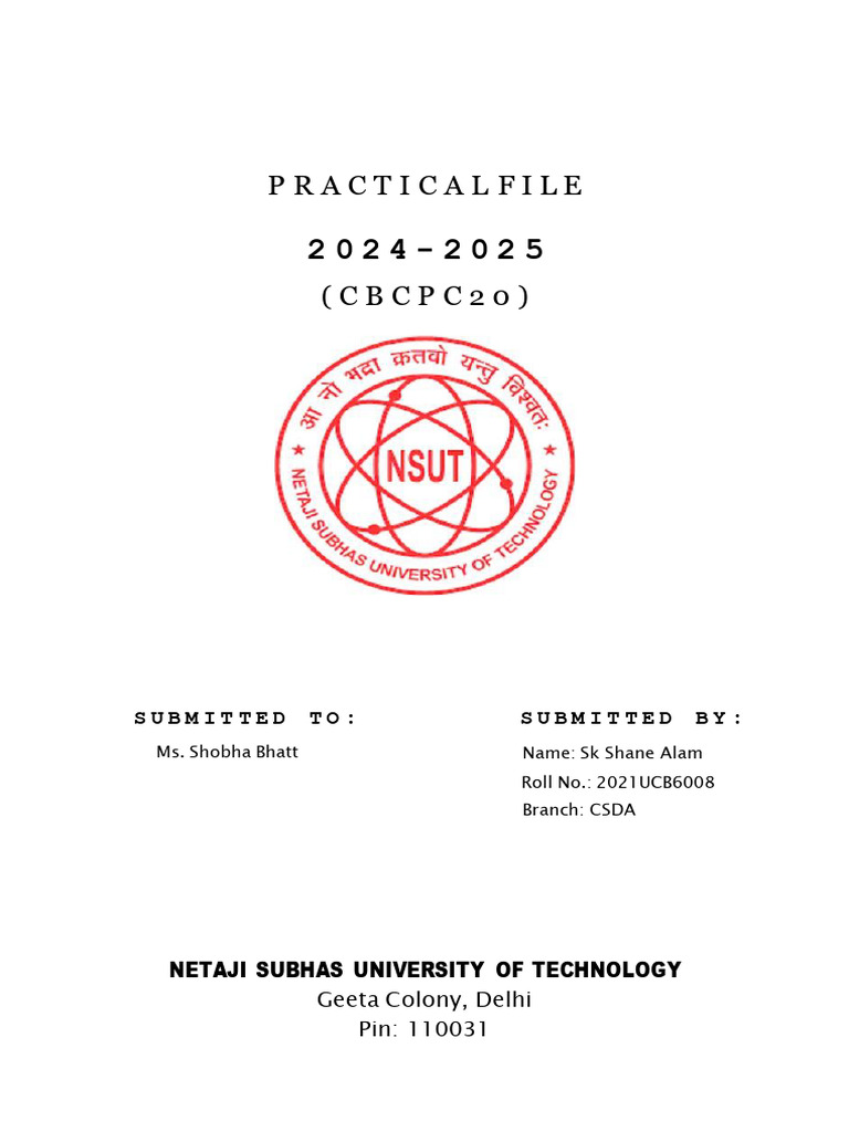 SK Shane Alam SNA PRACTICAL-1 | PDF
