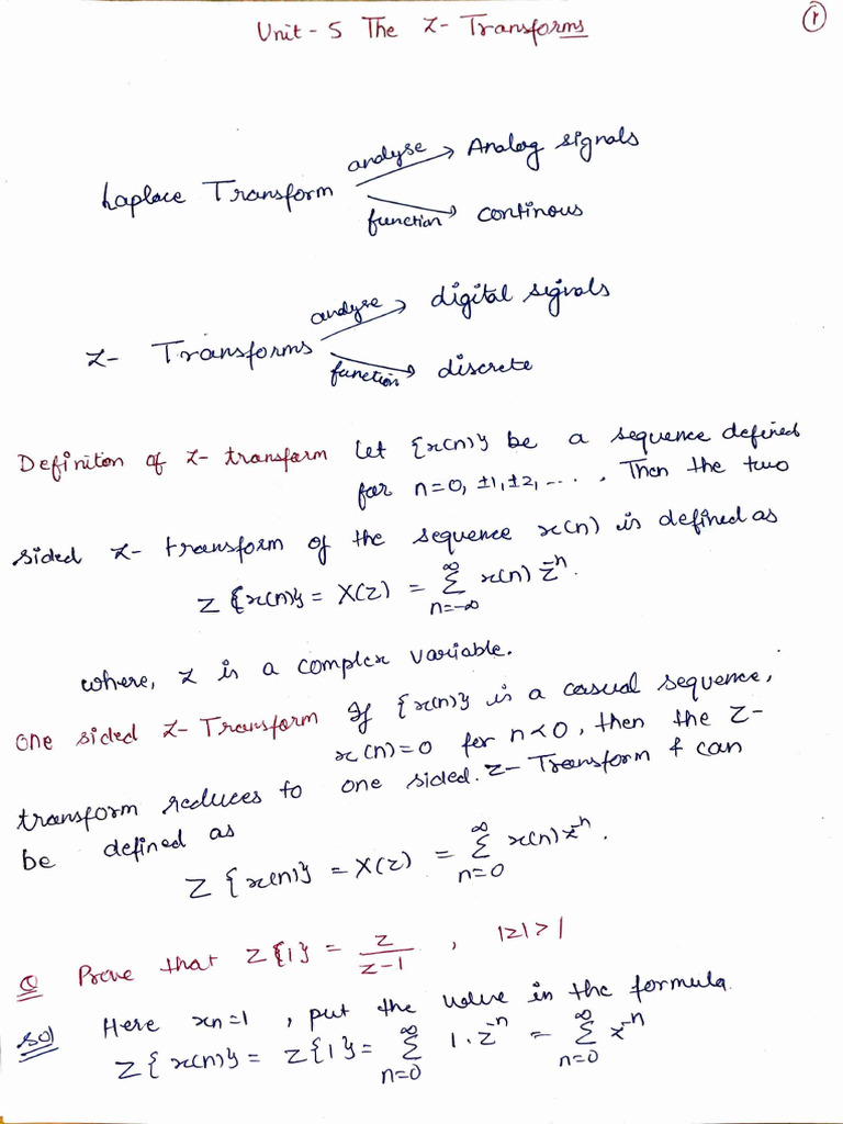 Z Transform | PDF