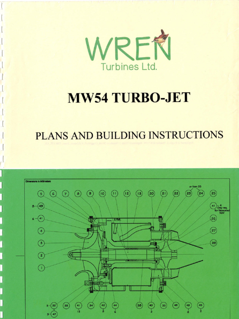 Mw54 Mk1 Plans Jet Engine Part 1 | PDF