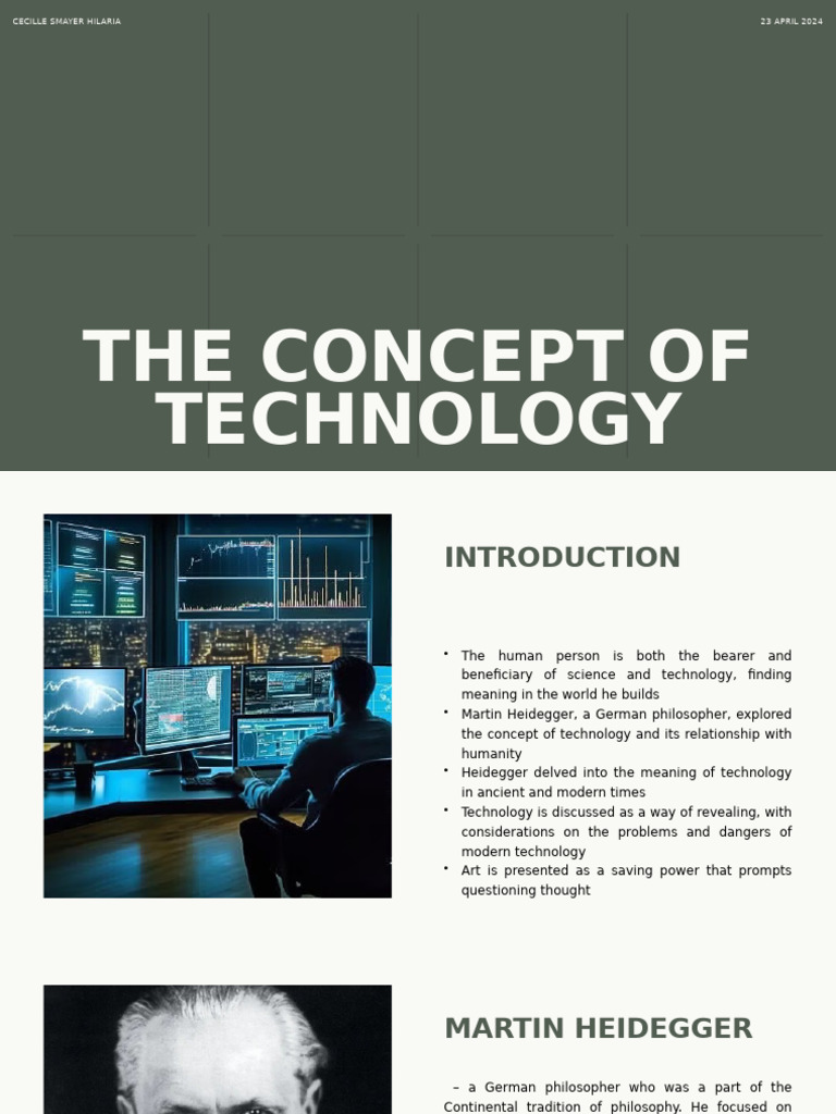 1 The Concept of Technology | PDF | Ontology | Martin Heidegger