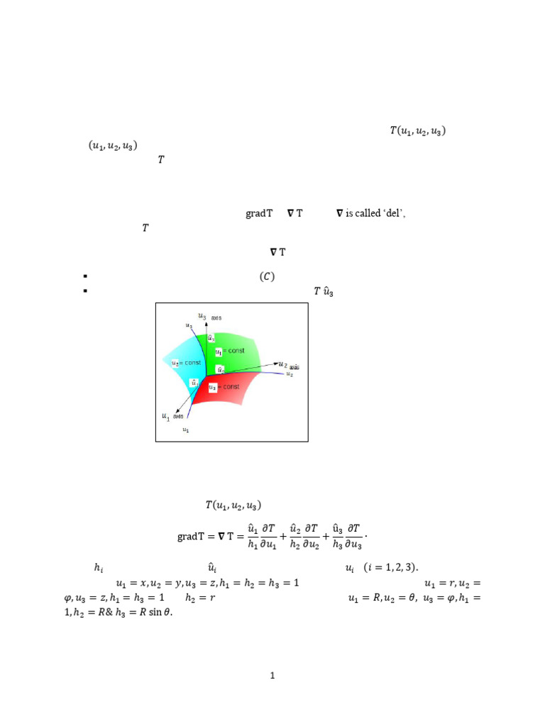 3 Vector Differentiation Fall 24 25 1 Pdf Divergence Gradient