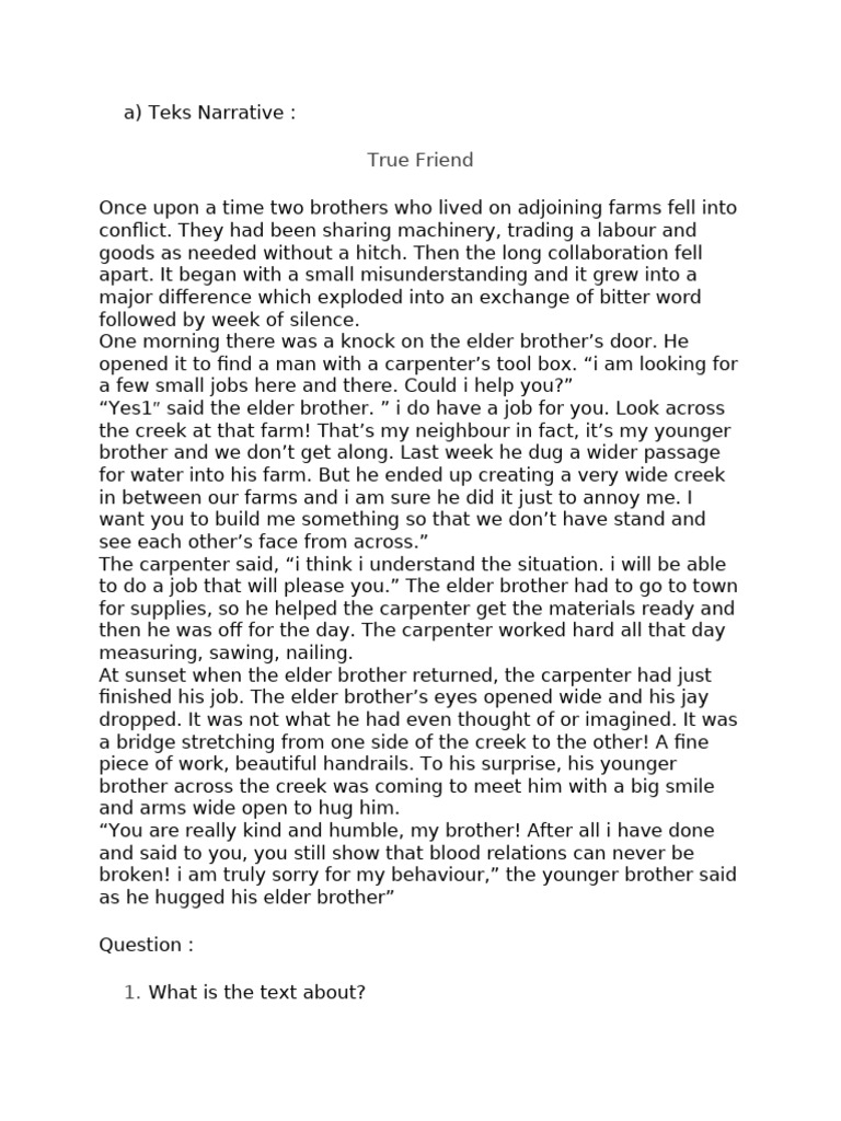 Teks Narrative | PDF