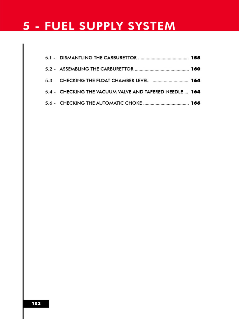 Fuel Supply System Service Manual | PDF | Carburetor | Mechanical ...
