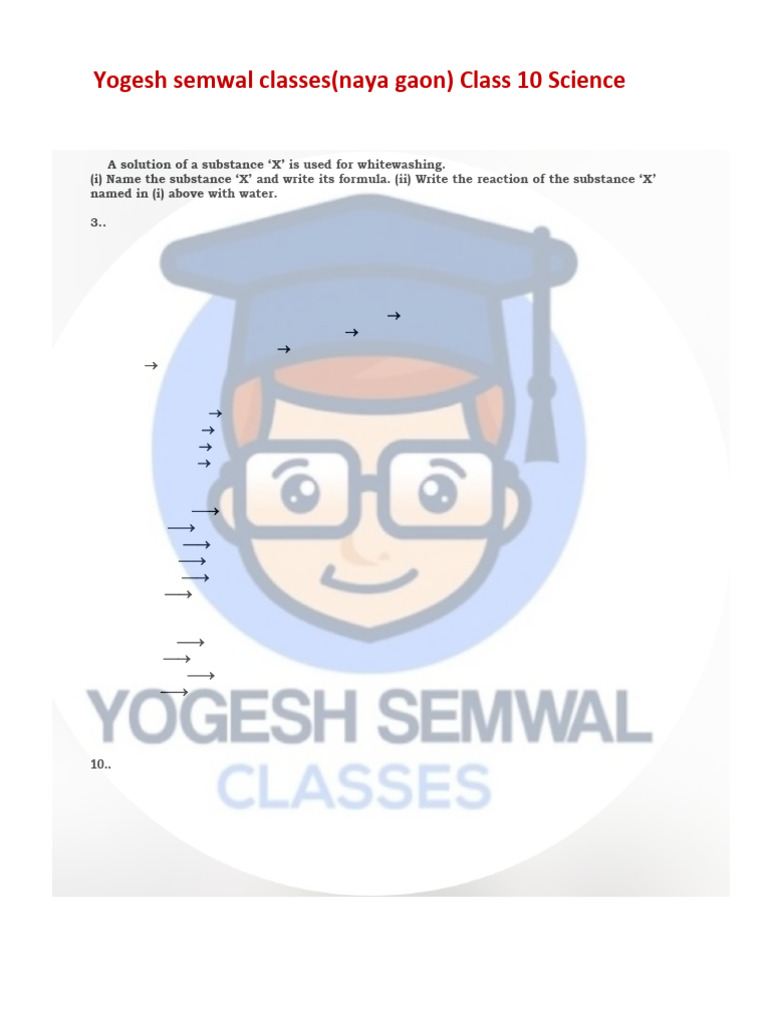 Class 10 Science Assignment | PDF