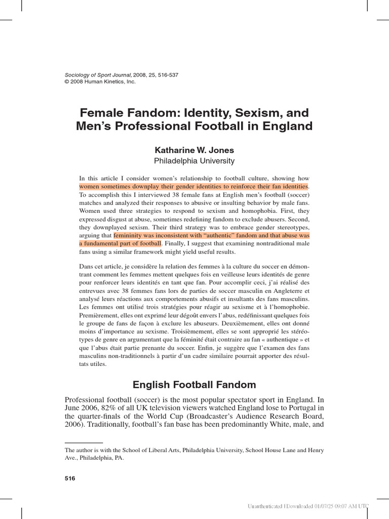 READ - Female Fandom | PDF | Masculinity | Sexism