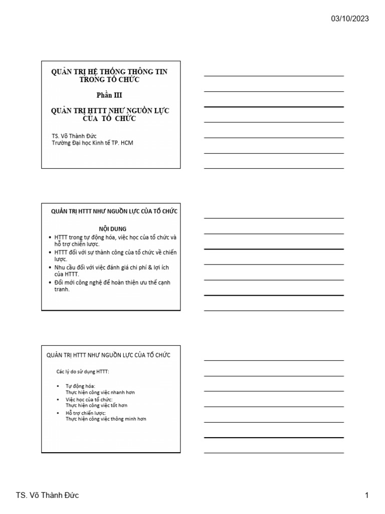 Quan Tri He Thong Thong Tin - Phan Iii - M | PDF