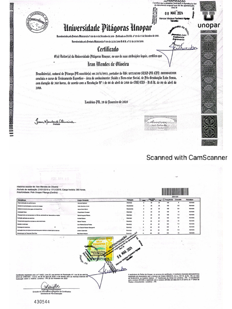 diploma pós treinamento esportivo | PDF
