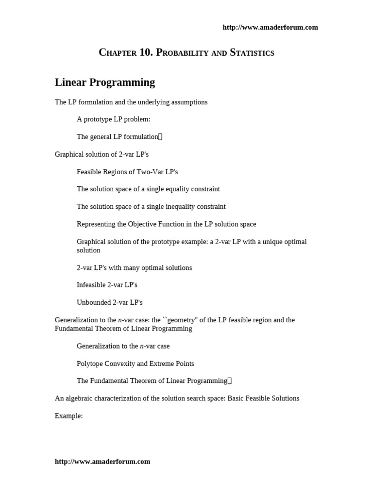 Chapter10.Linear.Programming | PDF | Linear Programming | Mathematical ... Chapter10.Linear.Programming | PDF | Linear Programming | Mathematical ...