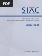 SIAC Arbitration Model Clause Guide | PDF
